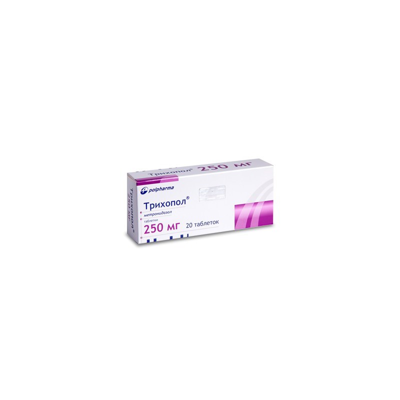 Trihopol 250 mg tab N20 - Medicamente
